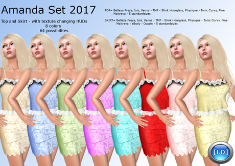 Second Life Marketplace - DEMO Amanda Set 2017