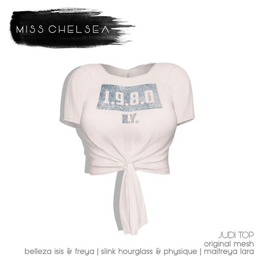 Second Life Marketplace - .miss chelsea. Judi Top 1980 White