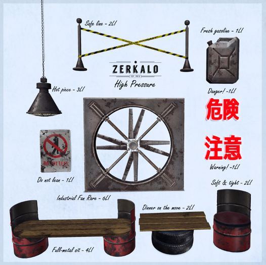 Second Life Marketplace - [ zerkalo ] High Pressure - Danger!