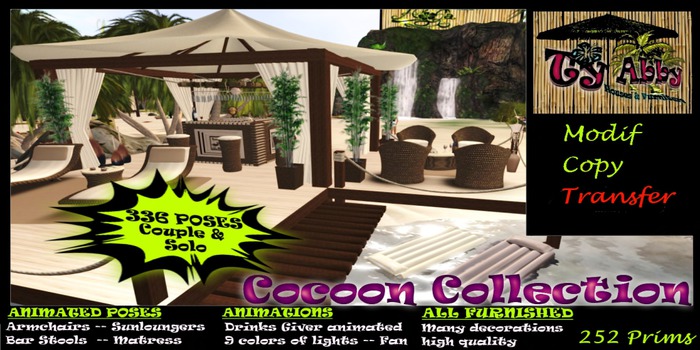Second Life Marketplace - Ty Abby - COCOON COLLECTION / LOUNGE BAR