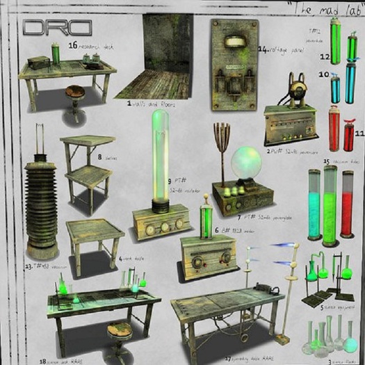 Second Life Marketplace - -DRD- LAB 2. PW# 52-9b powercore