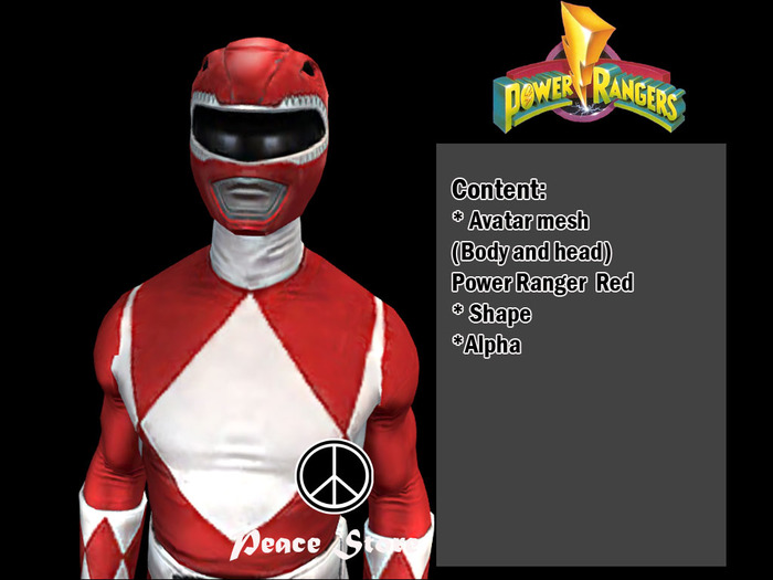 Second Life Marketplace - Avatar Power Rangers (Red)