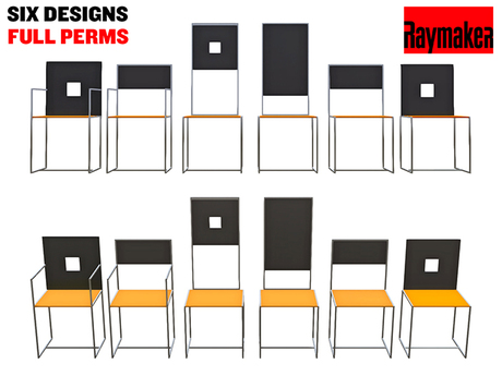 Second Life Marketplace - 6 x Raymaker Piet Chairs