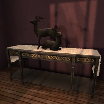 Second Life Marketplace - [DDD] Cozy Stag Console - Huge Texture Change ...