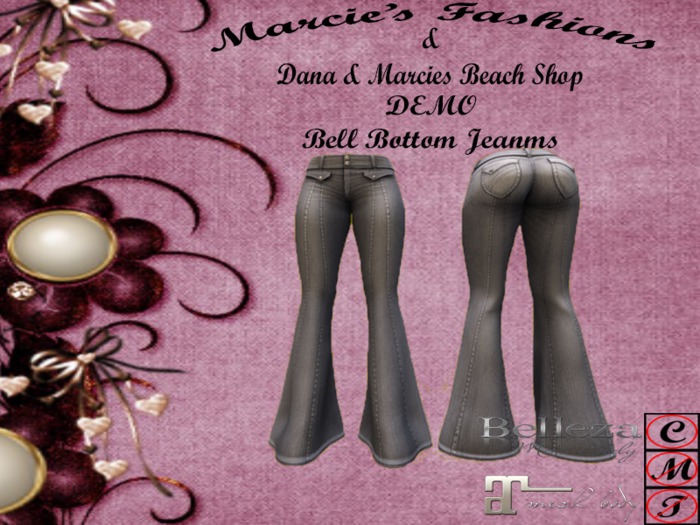 Second Life Marketplace 1023 1 Demo Bell Bottom Jeans