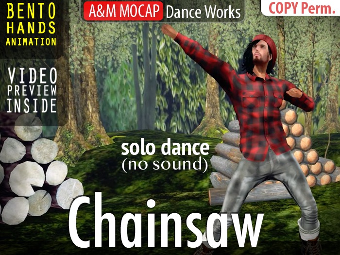Second Life Marketplace - A&M: Chainsaw - solo dance (Bento) : #TAGS ...