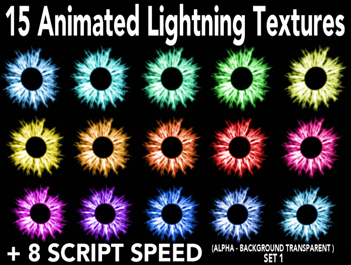 Second Life Marketplace - 15 ANIMATED LIGHTNING TEXTURES / SCI-FI ...