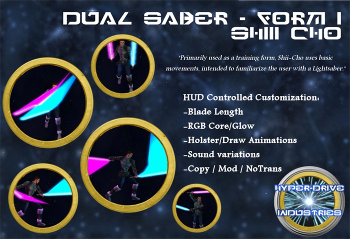 Second Life Marketplace - [HyperDrive Industries] Dual Lightsaber Kit ...