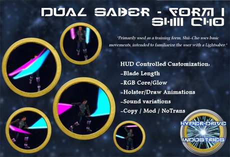 Second Life Marketplace - [HyperDrive Industries] Dual Lightsaber Kit ...