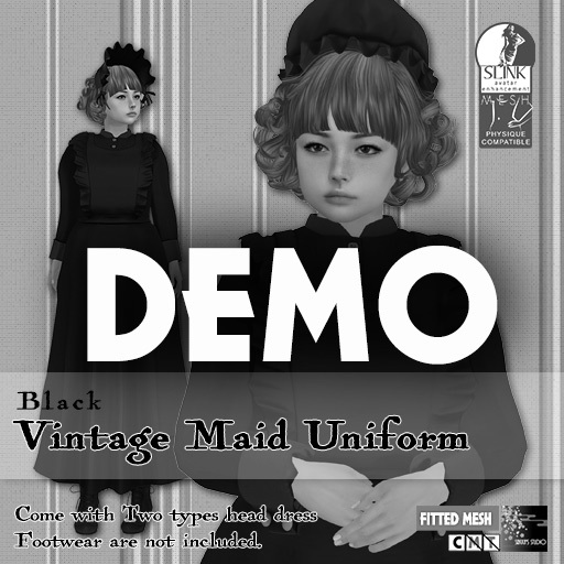 Second Life Marketplace Ss Vintage Maid Uniformslink Demo