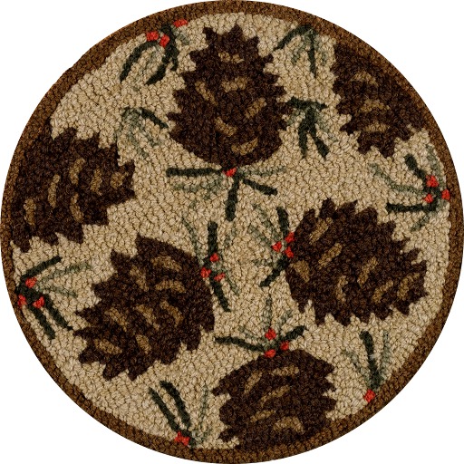 Second Life Marketplace - Rug - Pine Cones - Round (MESH)