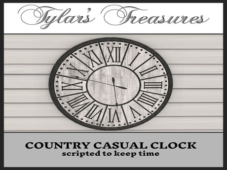 Second Life Marketplace - .:TT:. COUNTRY CASUAL CLOCK box