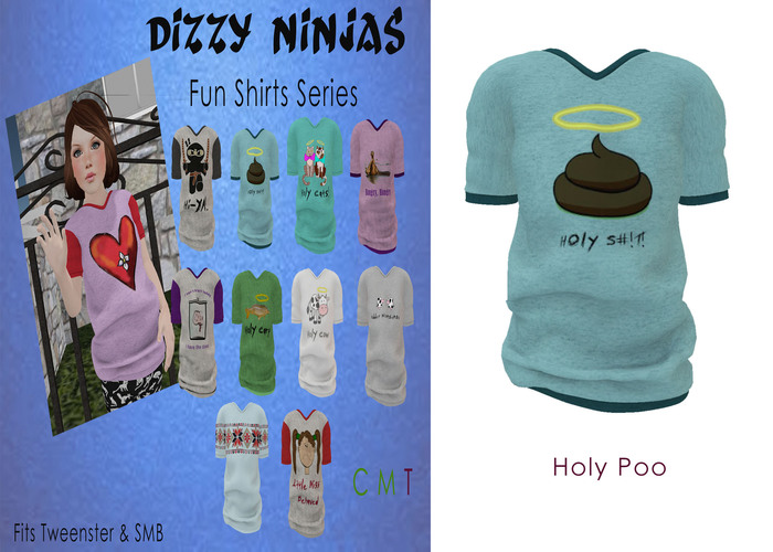 Second Life Marketplace - Dizzy Ninja Fun Series Tweenster/SMB Holy Poo ...
