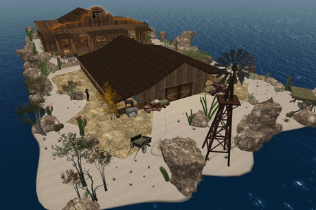 Second Life Marketplace - * Top *8000 qm Sim * Wild West Club & Stage ...