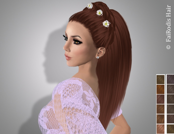 Second Life Marketplace - FaiRodis Freya hair light shaten +decoration ...