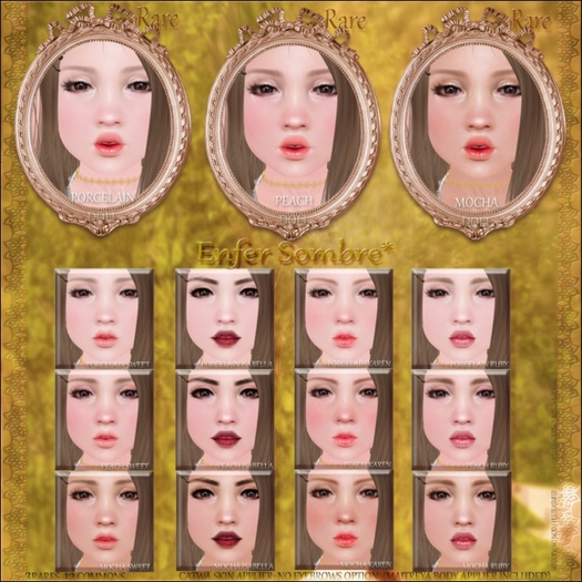 Second Life Marketplace - Catwa Skin - Mocha - Sweet (Enfer Sombre*)
