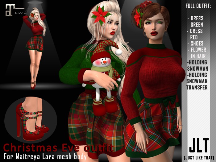 Second Life Marketplace - [JLT] - Christmas Eve outfit Maitreya
