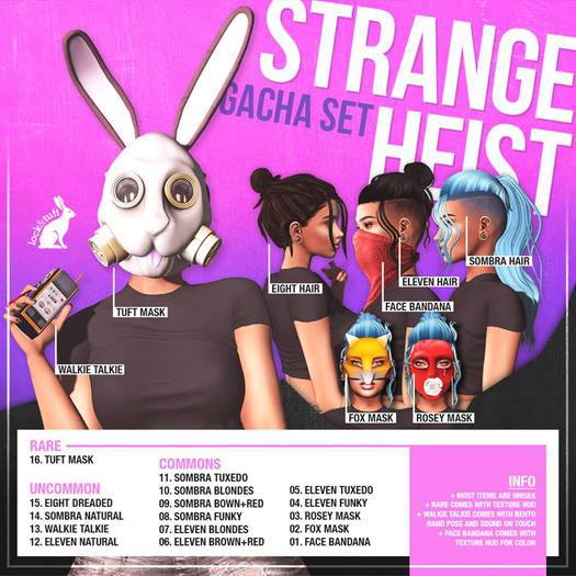 Second Life Marketplace - 2. lock&tuft - strange heist - fox mask COMMON