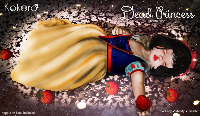 Second Life Marketplace - Kokoro Poses - Dead Princess (Bento Pose)