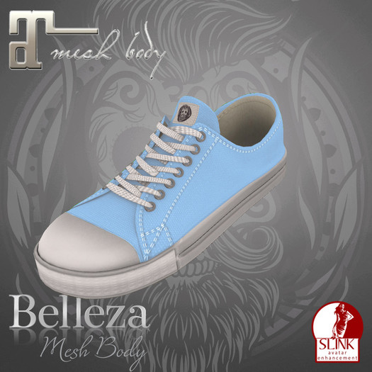 Second Life Marketplace - ~DDD~ Candy Sneakers Sky -Wear me!!!- BOX