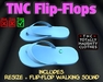 Second Life Marketplace - TNC Flip-Flops Azure