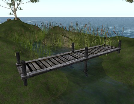 Second Life Marketplace - [TUFF] Small Wooden Dock/Bridge