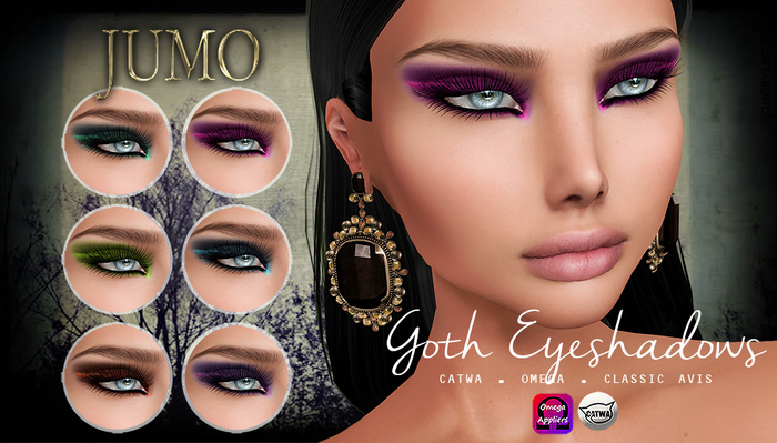 Second Life Marketplace - .:JUMO:. Goth Eyeshadows - CATWA - ADD ME