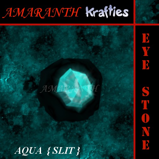 Second Life Marketplace - KRAFTIES 'Eye Stone {Aqua(Slit)}' Package (1 ...
