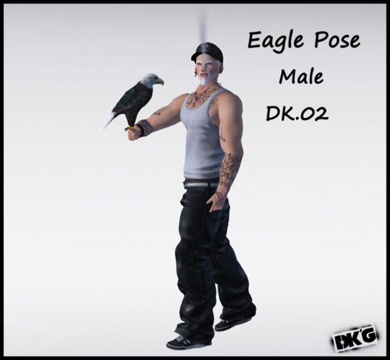 Second Life Marketplace - DK'G Animated Pose Eagle Male 02