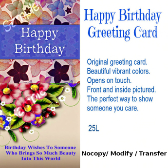 Second Life Marketplace - Birthday Card So Much Beauty