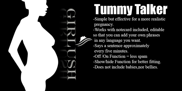 Second Life Marketplace - Girlush Tummy Talker Boxed