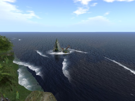 Second Life Marketplace - Crashed Wreck Airplane Abandoned -Offsim box