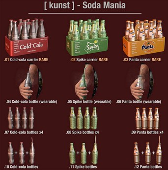 Second Life Marketplace - .06 [ kunst ] - Panta bottle / wearable
