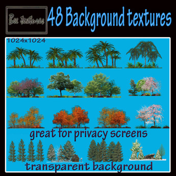 Second Life Marketplace - 48 background textures-privacy screen textures