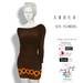 Second Life Marketplace - Prism Amber Off Shoulder Knit Mini Dress SUN ...