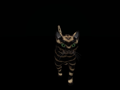 Second Life Marketplace - Animated Mesh Ocelot shoulder cat