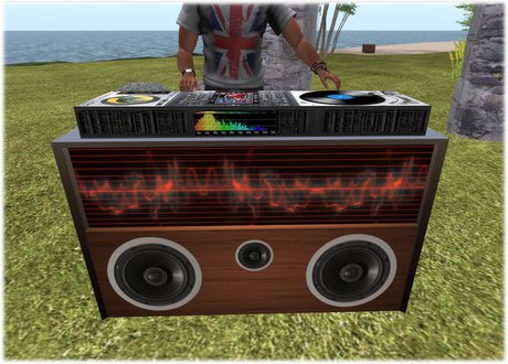 Second Life Marketplace - wearable dj booth - Add to worn