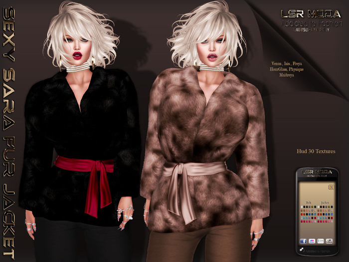 Second Life Marketplace - [ LsR ] - Sexy Sara Fur Jacket DEMO