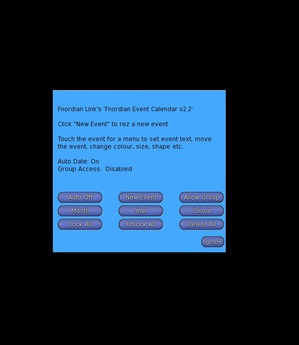 Second Life Marketplace - Fnordian Event Calendar (Boxed)