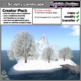 Second Life Marketplace - Invisible Designs - Sculpty Landscape