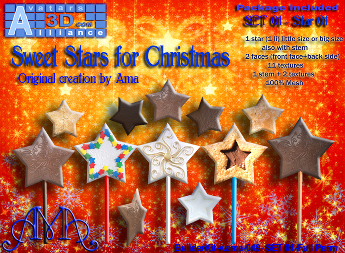 Second Life Marketplace - Sweet Star 01 (mesh) BuilderKit-049set01 ...