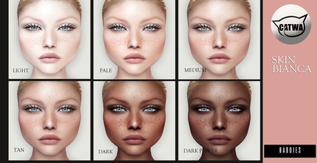 Second Life Marketplace - Baddies Skins - Alena Skin [ Medium Tone] CATWA