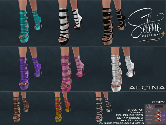 Second Life Marketplace - ** Selene Creations ** Alcina Shoes + Hud