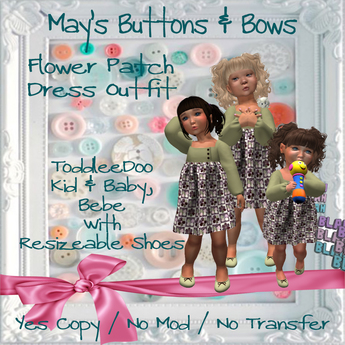 Second Life Marketplace - MBB * Flower Patch Dress Outfit (K,B&Bebe)