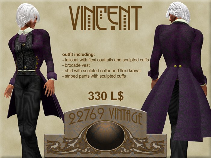 Second Life Marketplace - 22769 ~ Vintage Vincent Complete Outfit