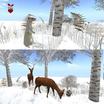 Second Life Marketplace - tms winter wonderland tree-lined path - DISCOUNT
