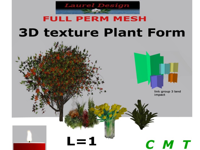 Second Life Marketplace - 3D texture Plant Form
