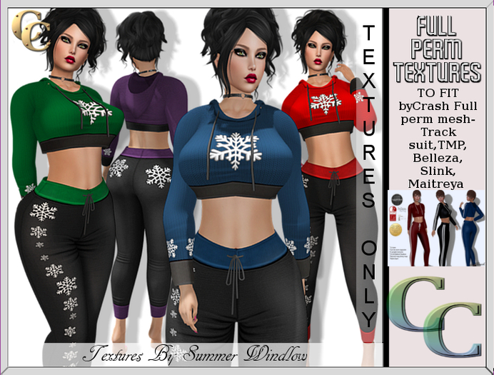 Second Life Marketplace - CRASH TRACK TEXTURES -FLAKES SET X4- FULL PERM