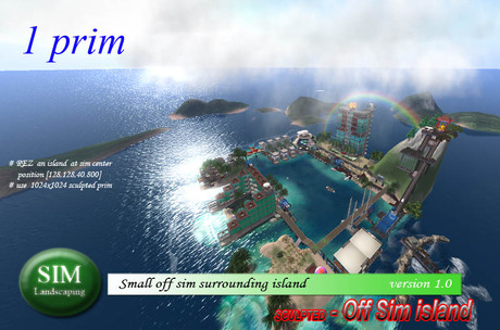 Second Life Marketplace - small island V1.0 (off sim island)