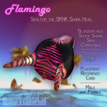 Second Life Marketplace - -Reylan's Emporium- SKNK Flamingo Shark Head ...